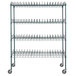Regency 24" x 60" Green Epoxy Drying Rack 4-Shelf Kit with 64" Posts ...