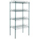 Regency 24" x 36" Green Epoxy Drying Rack 4-Shelf Kit with 74" Posts ...