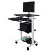 Luxor STAND-WS30 3 Shelf Adjustable Height Standing Workstation - 29" x 19"