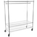 Regency 18" x 48" x 69" Chrome Mobile Garment Rack
