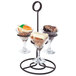 Vollrath Three Glass Black Flight Carrier