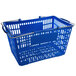 Regency Blue 18 11/16" x 12 3/8" Plastic Grocery Market Shopping Basket