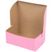 7" x 5" x 3" Pink Cake / Bakery Box - 10/Pack