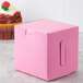 4" x 4" x 4" Pink Cupcake / Bakery Box - 10/Pack