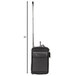 Stebco 456110BLK 19" x 9" x 15 1/2" Black Koskin Catalog Case on Wheels