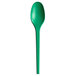 EcoChoice Heavy Weight 6 1/2" Green CPLA Plastic Spoon - 1000/Case
