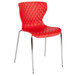 Flash Furniture LF-7-07C-RED-GG Lowell Contemporary Red Plastic ...