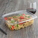 Eco-Products EP-RC48 48 oz. PLA Plastic Compostable Rectangular Deli ...