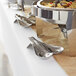 Tablecraft HB2 Double Spoon Rest - Brushed Stainless Steel