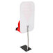 Turn-O-Matic Red Manual Take-a-Number Countertop Kit with White Tickets