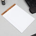 TOPS 7533 8 1/2" x 11 3/4" Wide Ruled White Perforated Legal Pad
