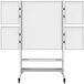 Luxor COLLAB-STATION 82 1/4" x 76 7/16" Mobile Presentation Whiteboard ...