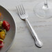 Choice Bethany 7 1/8" 18/0 Stainless Steel Dinner Fork - 12/Case