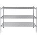 Regency 18" x 48" NSF Stainless Steel 3-Shelf Kit with 34" Posts