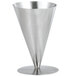 Tablecraft R57 7" Brushed Stainless Steel Footed French Fry Cone