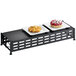 Cal-Mil 1247-3 Iron Black Rectangular Lattice Riser - 21" x 7 1/2" x 3 3/4"