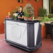Cambro BAR650DSCP667 Manhattan Designer Series Cambar® 67" Portable Bar ...