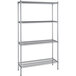 Regency 14" x 42" NSF Chrome Wire 4-Shelf Kit with 74" Posts