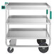 Regency 22" x 38 1/2" Three Shelf 18 Gauge 430 Stainless Steel U ...