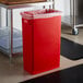 Lavex 23 Gallon Red Slim Rectangular Trash Can