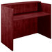 Boss N168-M Mahogany Laminate Reception Desk Shell - 48" x 26" x 41 1/2"