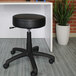 Boss Office B210-VBK Black Vinyl DOT Stool