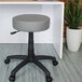 Boss Office B210-VGY Gray Vinyl DOT Stool
