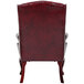 Boss B809-BY Traditional Series Burgundy Wingback Guest Chair