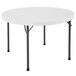 Lifetime 22960 46" Round White Granite Plastic Folding Table