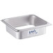 Lavex 6 7/8" x 4 1/4" x 2" Rectangular Stainless Steel In-Counter Trash ...