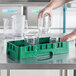 Cambro HBR258119 Sherwood Green Camrack Half Size Open Base Rack