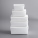 Fold-Pak 08BPDINEWM Bio-Pak Dine 6 3/4" x 5 7/16" x 2 1/2" White ...