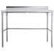 Regency 30" x 48" 14-Gauge 304 Stainless Steel Poly Top Table with 3/4 ...