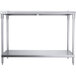 Regency 24" x 48" 14-Gauge 304 Stainless Steel Poly Top Table with 3/4 ...