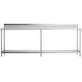 Regency 24" x 96" 14-Gauge 304 Stainless Steel Poly Top Table with 3/4 ...