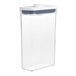 OXO Good Grips 1.9 Qt. Clear Rectangular SAN Plastic Food Storage Container with White POP Lid