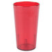 Carlisle 521210 Stackable 12 oz. Ruby SAN Plastic Tumbler - 6/Pack