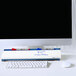 Quartet GDP186D 18" x 6" Dot Frameless Glass Dry Erase Desktop Computer Pad
