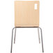 National Public Seating BCC22 Bushwick Series Natural Finish Cafe Chair