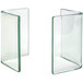 Front of the House BHO031CLG20 Arctic 6 1/4" Glass L-Shape Riser - 2/Set