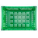 Orbis AF2416-10 Stack-N-Nest Green Agricultural Vented Crate with Bail ...