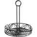 American Metalcraft LDCC18 Black Round Wrought Iron Leaf Design ...