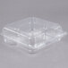 Durable Packaging PXT-900 Duralock 9" x 9" x 3" Clear Hinged Lid ...