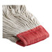 Choice 16 oz. #24 Natural Cotton Looped End Wet Mop Head with 5" Headband