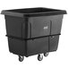 Lavex Industrial 16 Cubic Foot Black Leakproof Cube Truck (1000 lb ...