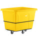Lavex Industrial 12 Cubic Foot Yellow Cube Truck (600 lb. Capacity)
