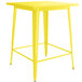 Lancaster Table & Seating Alloy Series 31 1/2" x 31 1/2" Yellow Bar ...