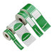 TamperSafe 1" x 3" Customizable Green Paper Tamper-Evident Label - 250/Roll