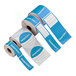 TamperSafe 1" x 3" Customizable Blue Paper Tamper-Evident Label - 250/Roll