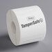 TamperSafe 2 1/2" x 6" Customizable White Paper Tamper-Evident Label ...